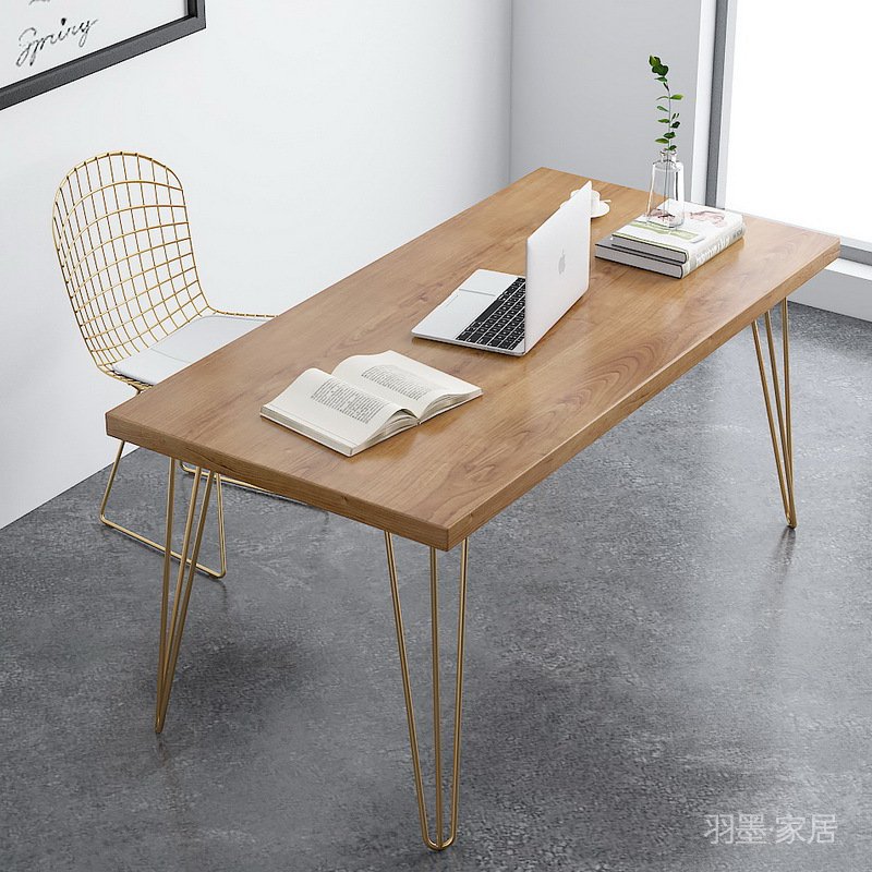 Nordic Designer Minimalist Solid Wood Computer Desk Office Table ...
