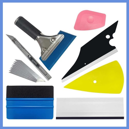 Vehicle Vinyl Film Tool Kit Vinyl Wrapping Window Tint Tools for Car ...