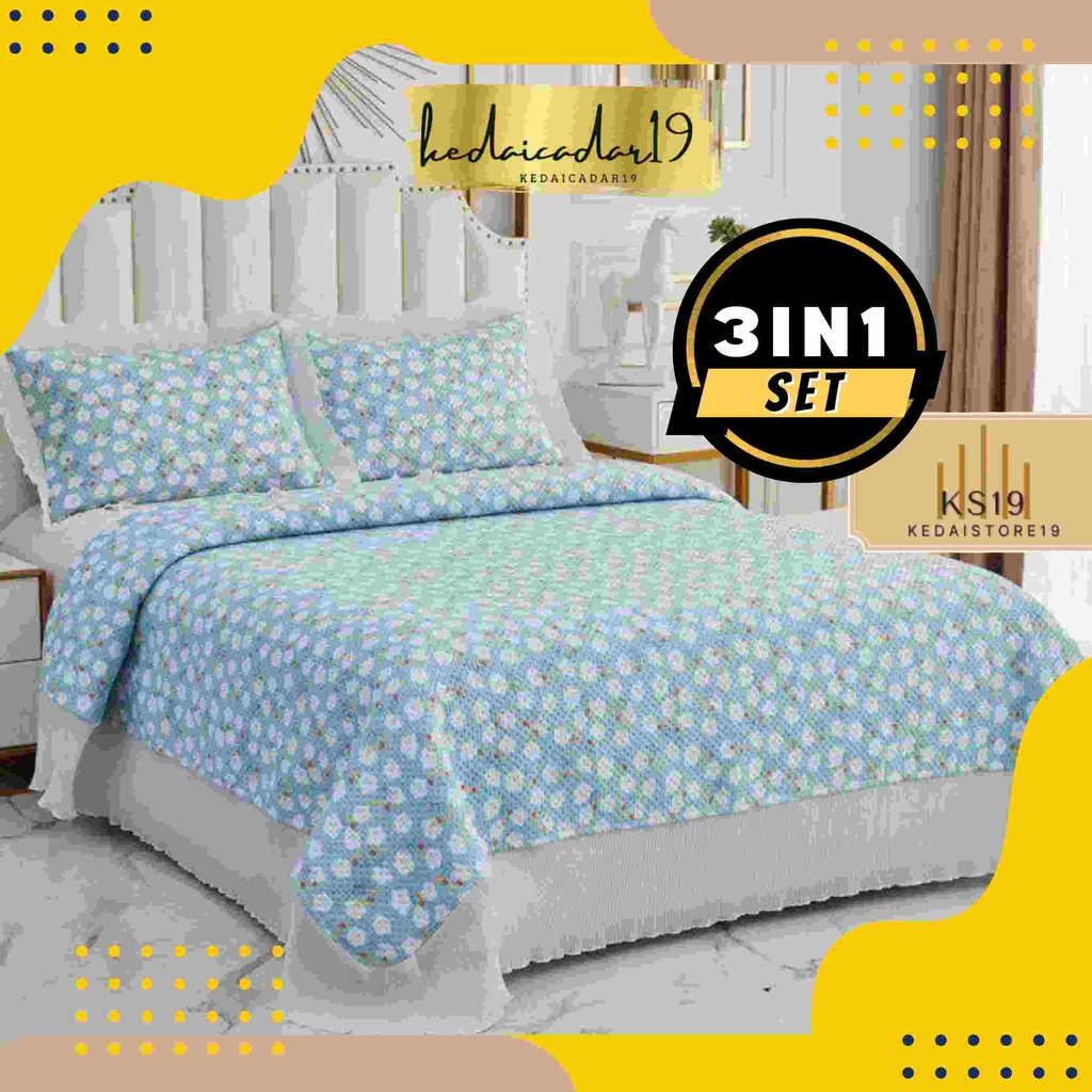 READY STOCK CADAR ROPOL PATCHWORK HIGH QUALITY 3 IN 1 / BEDSHEET ROPOL ...