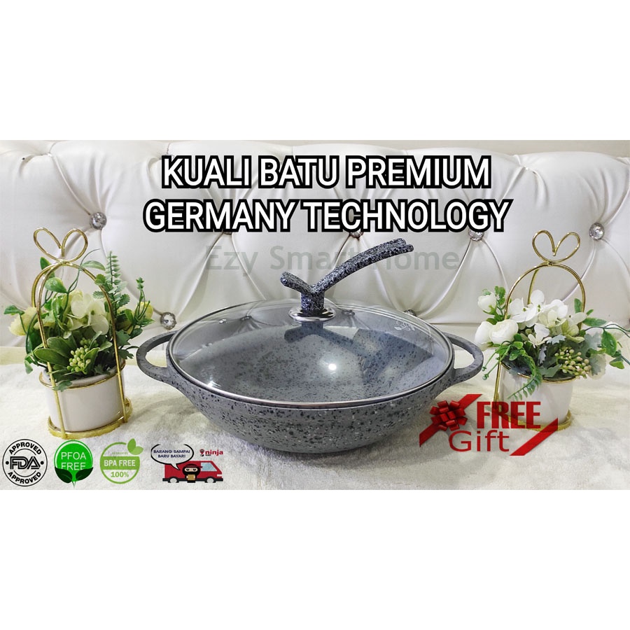 ORIGINAL Wok Kuali Batu Non Stick Premium Quality | Shopee Malaysia