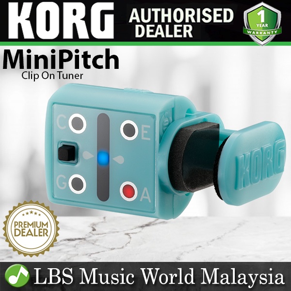 Korg MiniPitch Compact Miniature Clip On Ukulele Tuner with LED Display ...