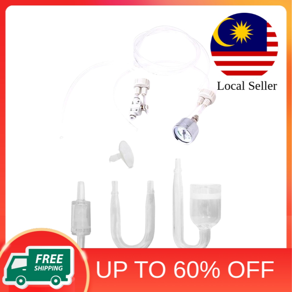 SET DIY CO2 Equipments Co2 Diffuser Carbon Dioxide Bubble Reactor + Co2 ...