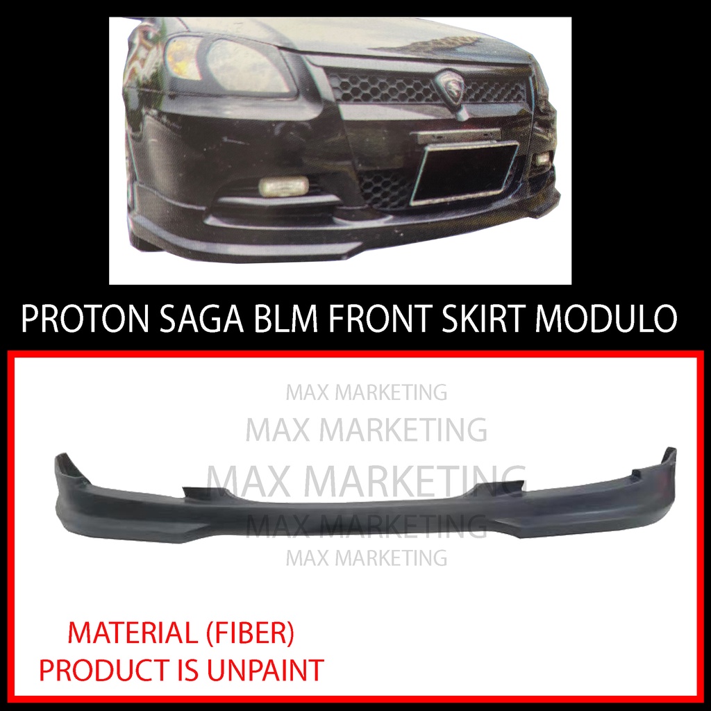 B1490 PROTON SAGA BLM FRONT SKIRT MDL (FIBER) | Shopee Malaysia