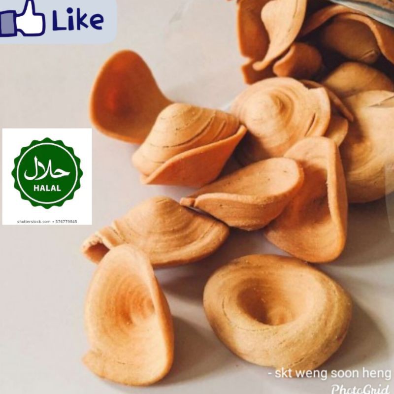 Halal Biskut telinga/ ears biscuit 新鲜耳朵饼 480gm | Shopee Malaysia