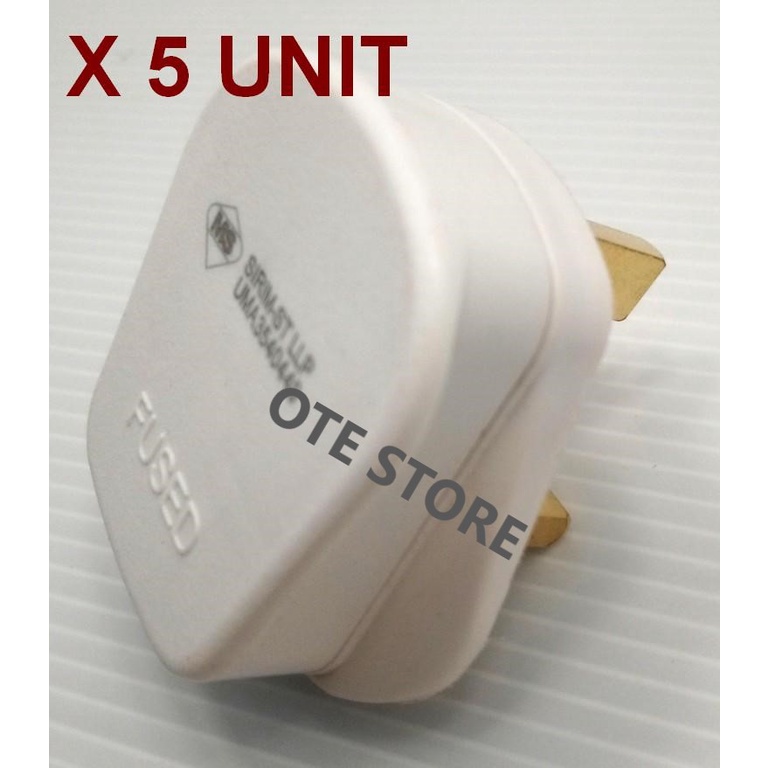UMS PT130RS 13A PLUG TOP (SIRIM) X 5 UNIT | Shopee Malaysia