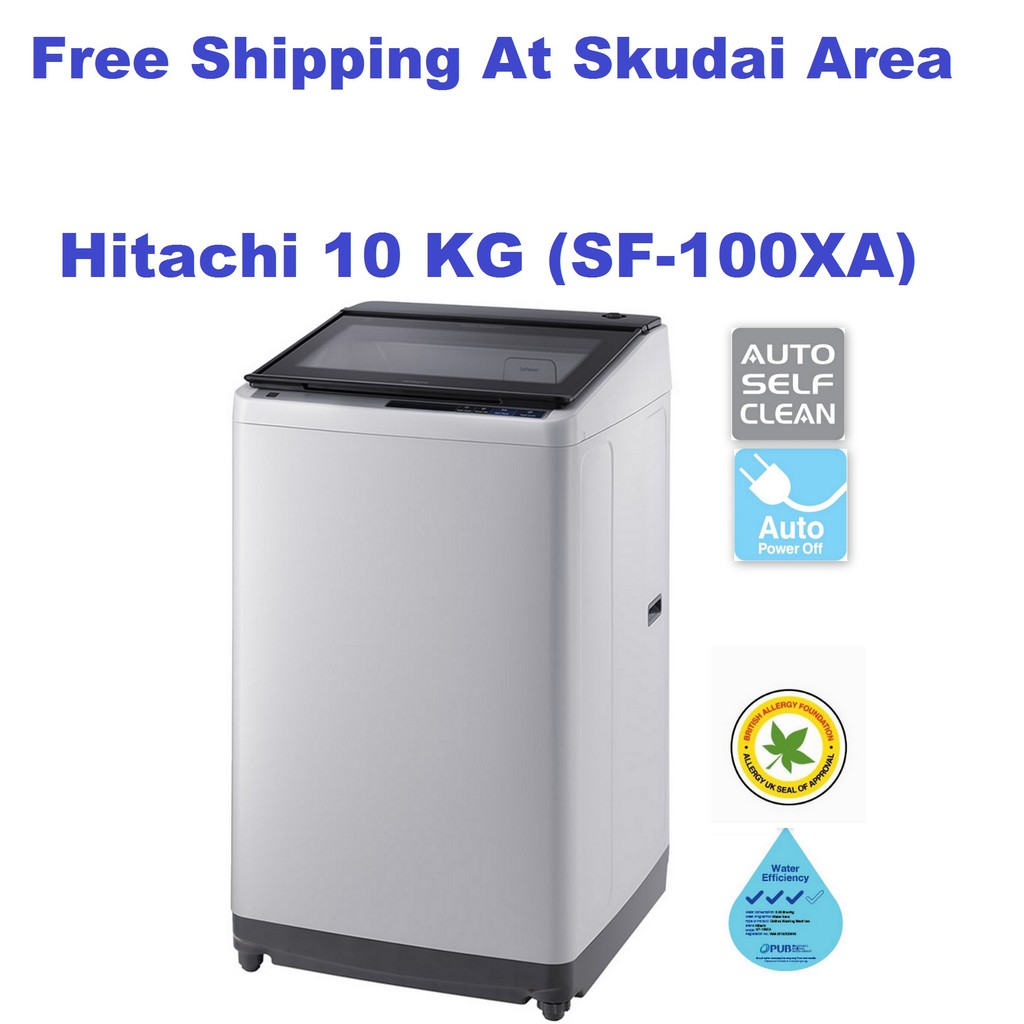 Hitachi Dynamic-Stream Wash Washing Machine - 10kg (SF-100XA) | Shopee ...