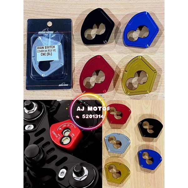 YAMAHA R15 V3 MAIN SWITCH COVER CAP ALLOY CNC ACCESSORIES SUIS KUNCI ...