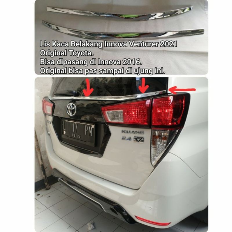 List OF ORIGINAL CHROME REAR WINDSHIELD TOYOTA ALL NEW INNOVA VENTURER ...