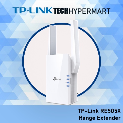 TP-Link RE505X Wireless Range Extender (1500Mbps Wireless AX, 2 x external, 2.4Ghz) | Shopee ...