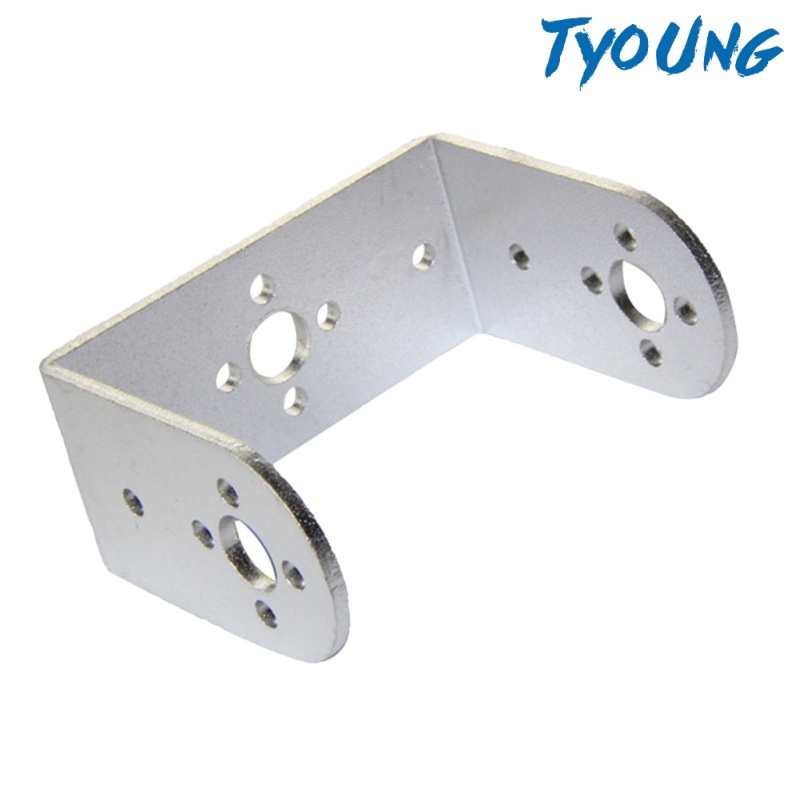 [ Aluminum Short Steering Gear Pan and Tilt Mount Bracket Metal ...
