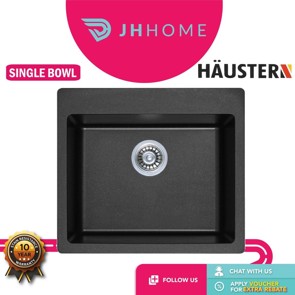 Haustern Top Mount Granite Stone Kitchen Sink | STARKER-612B-SDB ...