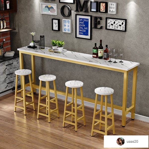 hot Nordic light luxury balcony table bar table and chairs simple home ...