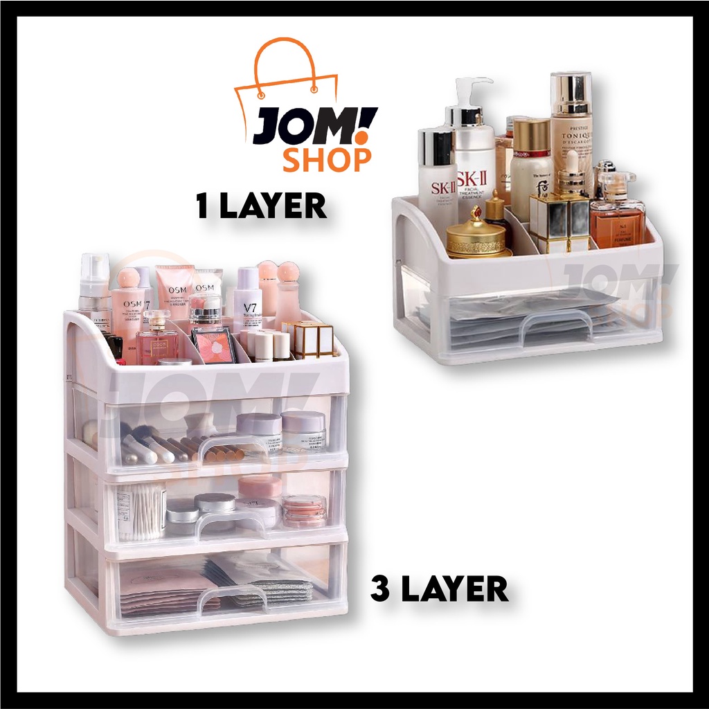Multifunctional Storage Organizer/ 1/3 Layers Shelf Makeup Storage ...