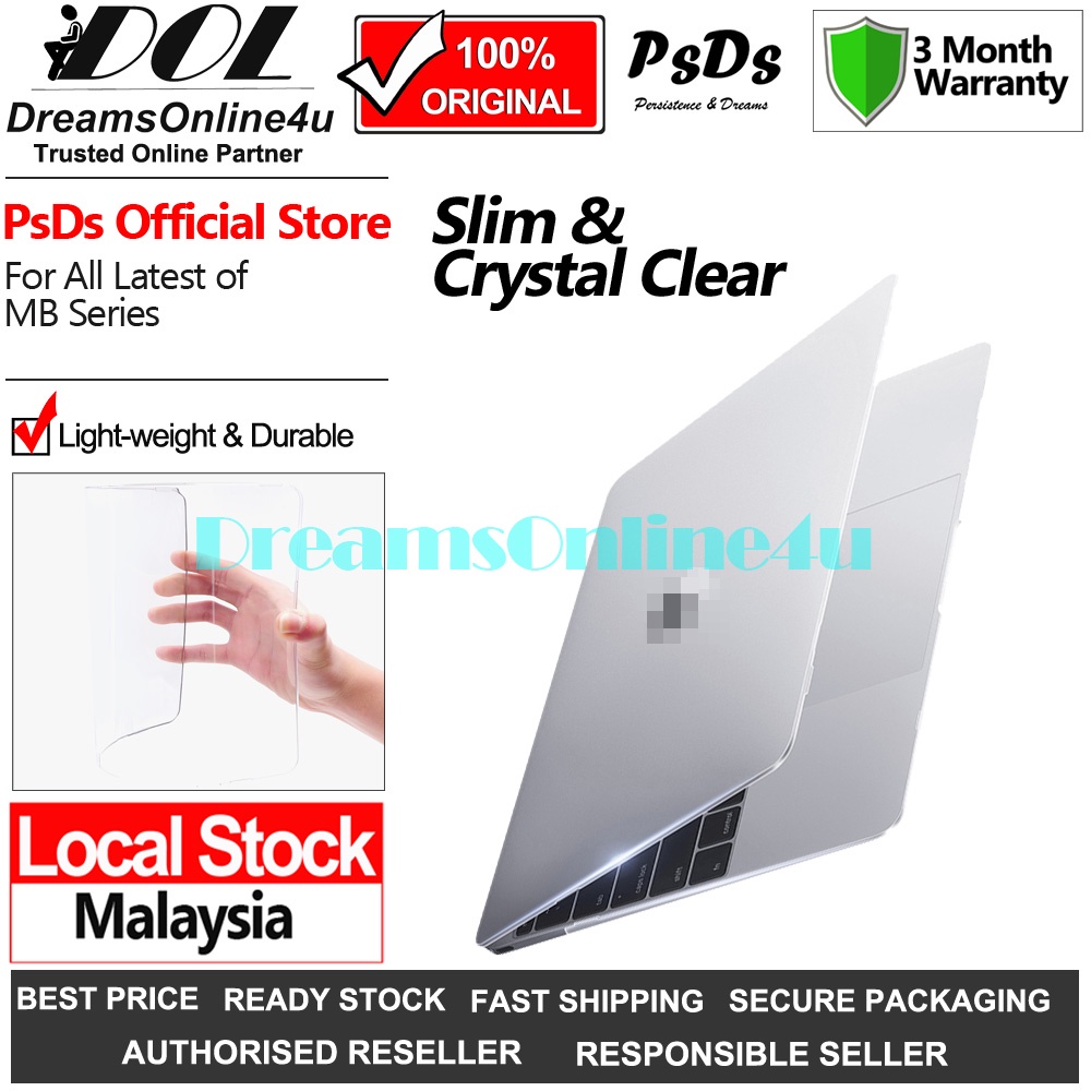 PsDs Crystal Clear Ultra Slim Light-weight Hard Cover Case for Latest ...