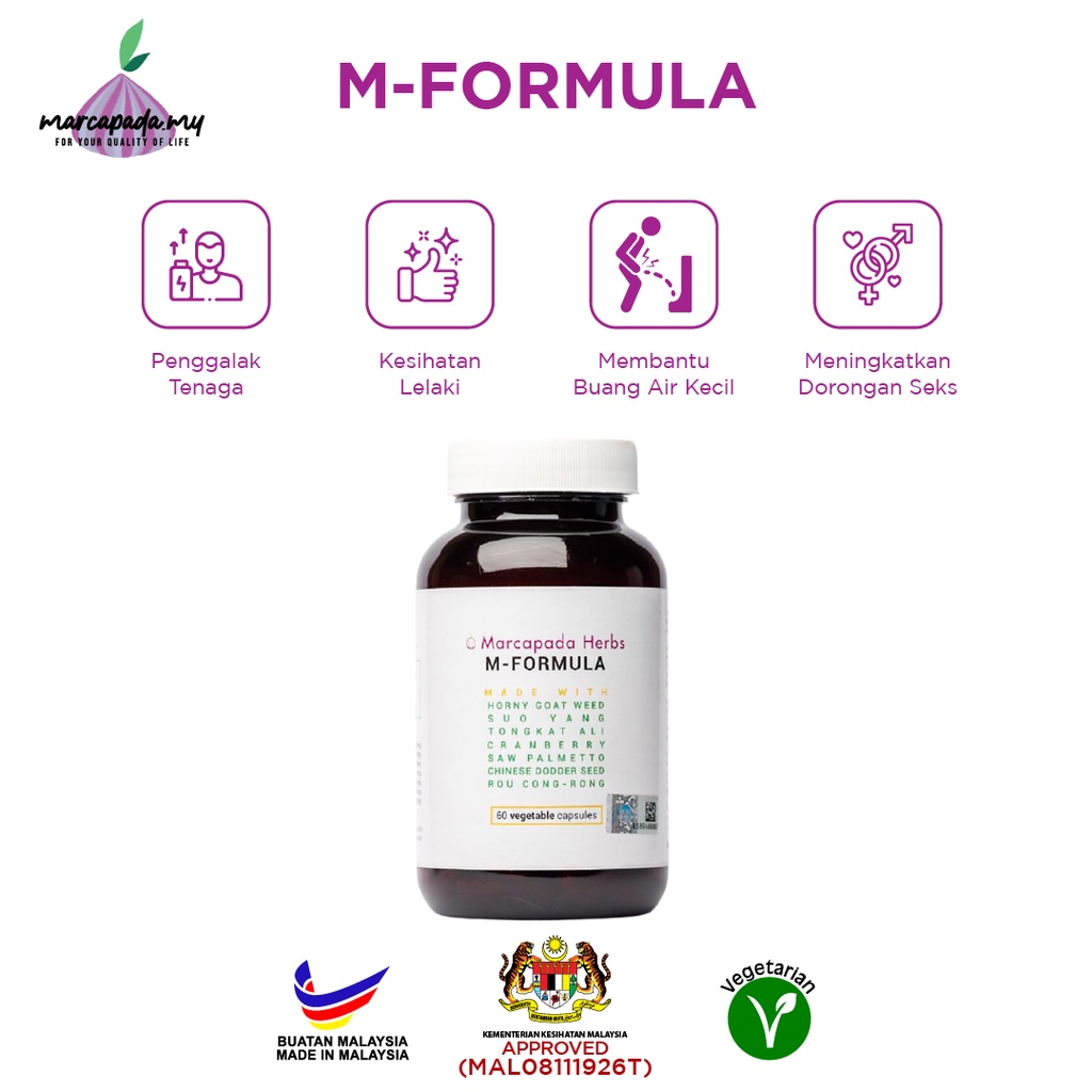 MARCAPADA.MY M-Formula-The Essential Supplement For Men(60 CAPS ...