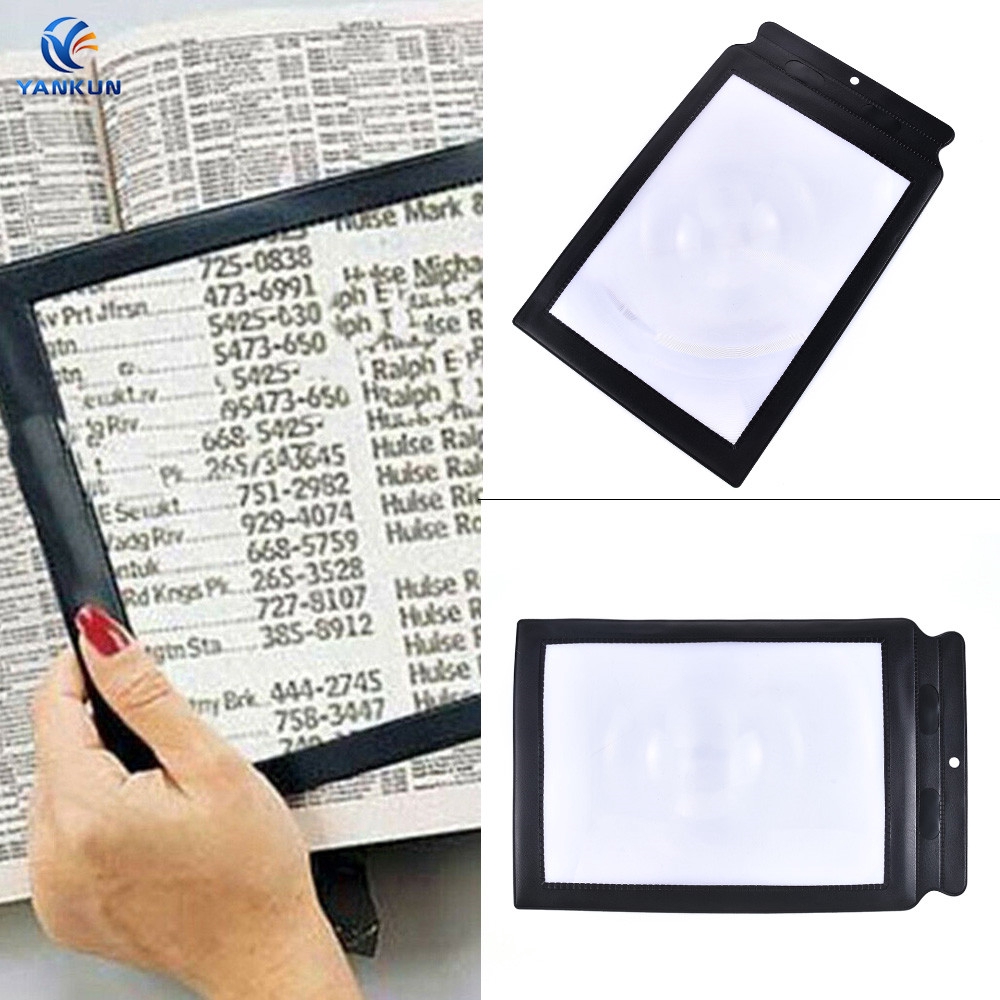 Full Page Magnifier Sheet 4x Big Large Magnifying Glass Reading Book ...