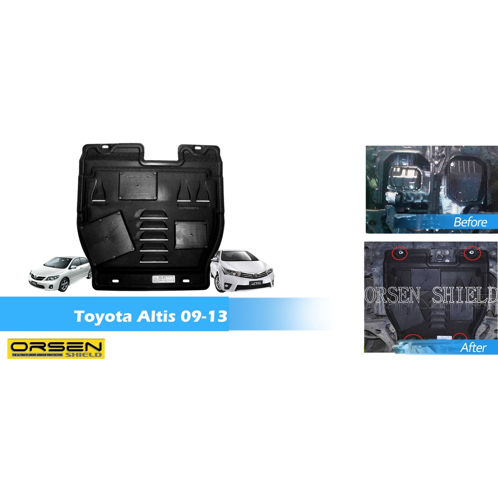 Toyota Altis Orsen Shield Car undercarriage protection | Shopee Malaysia