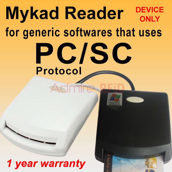 Device Only - Mykad Reader for software that uses PCSC PC/SC to read Malaysia National Card IC ...