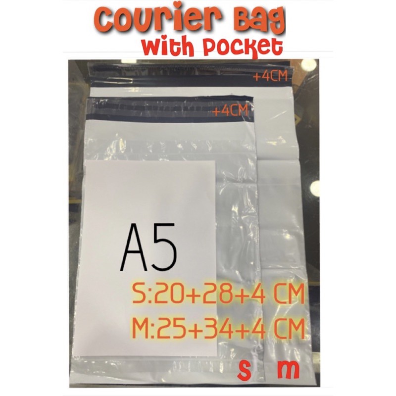 100pcs Courier BAG / BEG Kurier / FLYER PLASTIC BAG / PARCEL BAG ...