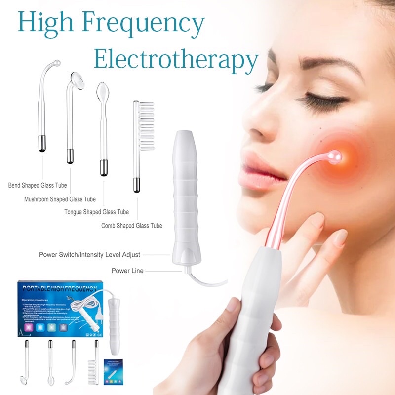 High Frequency 4 IN 1 Facial Machine Spot Acne Meter Remover Portable ...