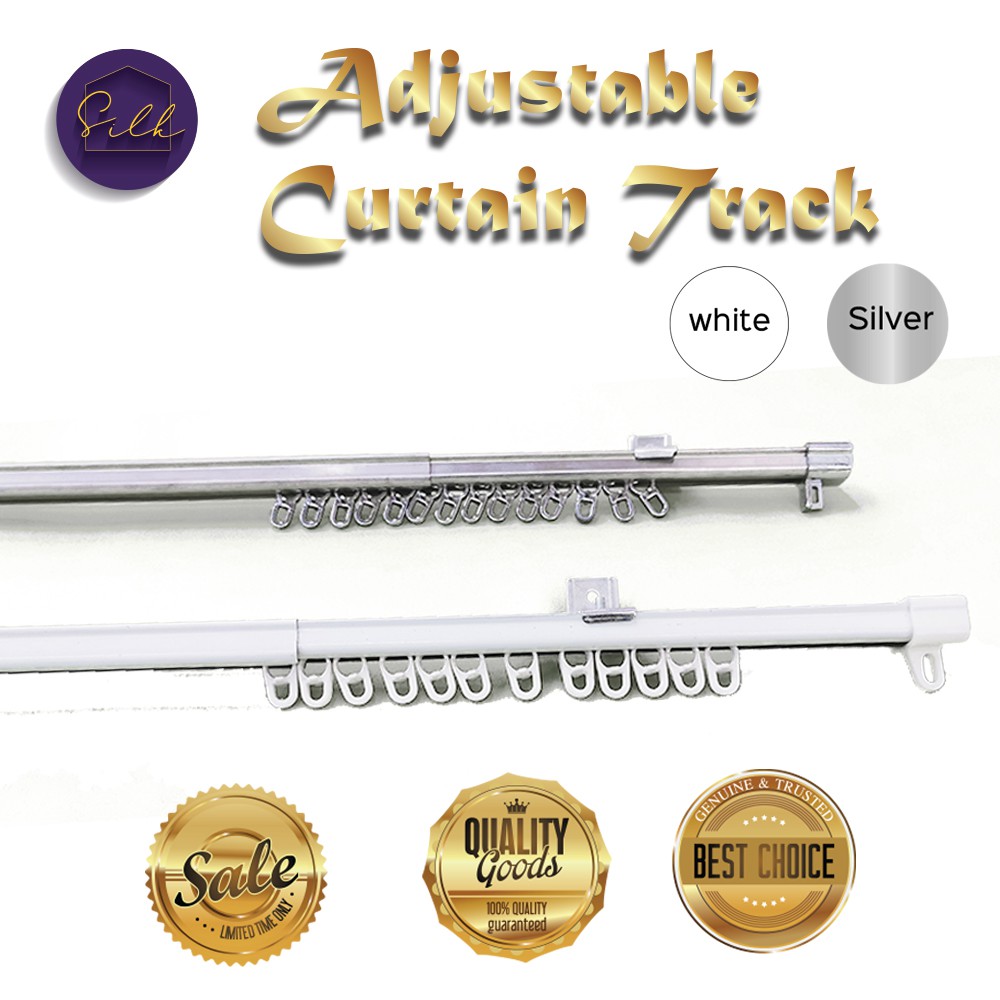 Adjustable Curtain Track 🎉 𝐁𝐞𝐬𝐢 𝐋𝐚𝐧𝐠𝐬𝐢𝐫 Good Quality | Shopee Malaysia