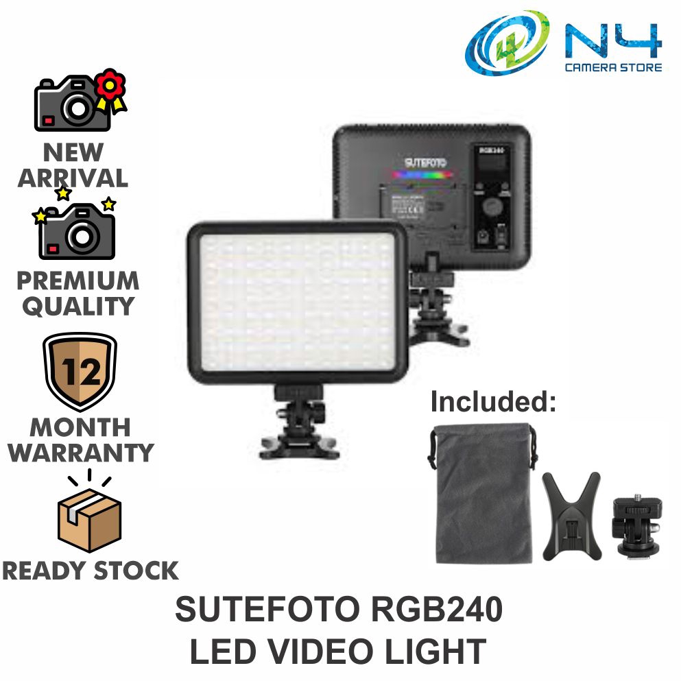 Sutefoto RGB240 LED Video Light For Camera | Shopee Malaysia