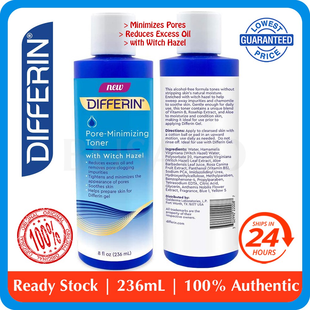 ️In Stock ️ 236mL | Differin Pore-Minimizing Skin Toner with Witch ...