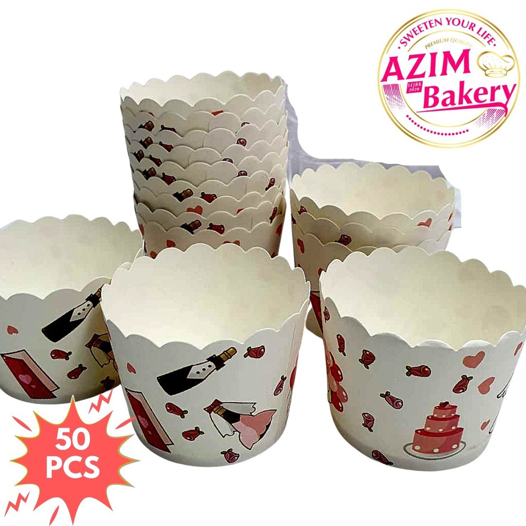 Cupcake Paper Cup (50pcs) Baking Cup | Kek Cawan Kertas | Paper Cup ...