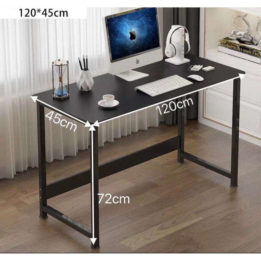 Meja Komputer / Computer Table Student study Desk Bedroom Modern Double ...