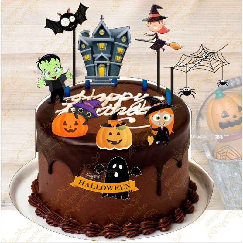 happy Halloween October cake topper (set) | Shopee Malaysia