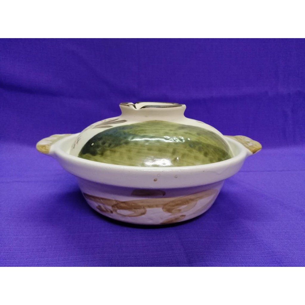 Japanese Style Earthen Clay Pot Steamboat Hot Pot / 日式彩花火锅/咖喱鱼头煲砂煲 ...