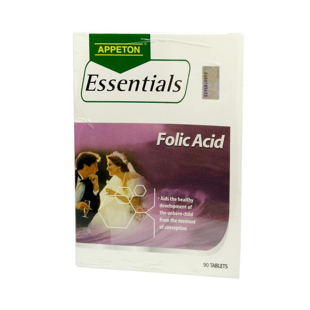 [FOLATE:VITAMIN B9] APPETON Essentials Folic Acid (90's/box) | Shopee ...