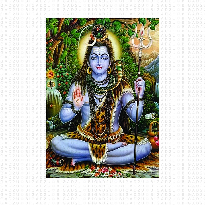 Lord Shiva A4 Size 210mmx297mm UV Laminated Poster | Shopee Malaysia