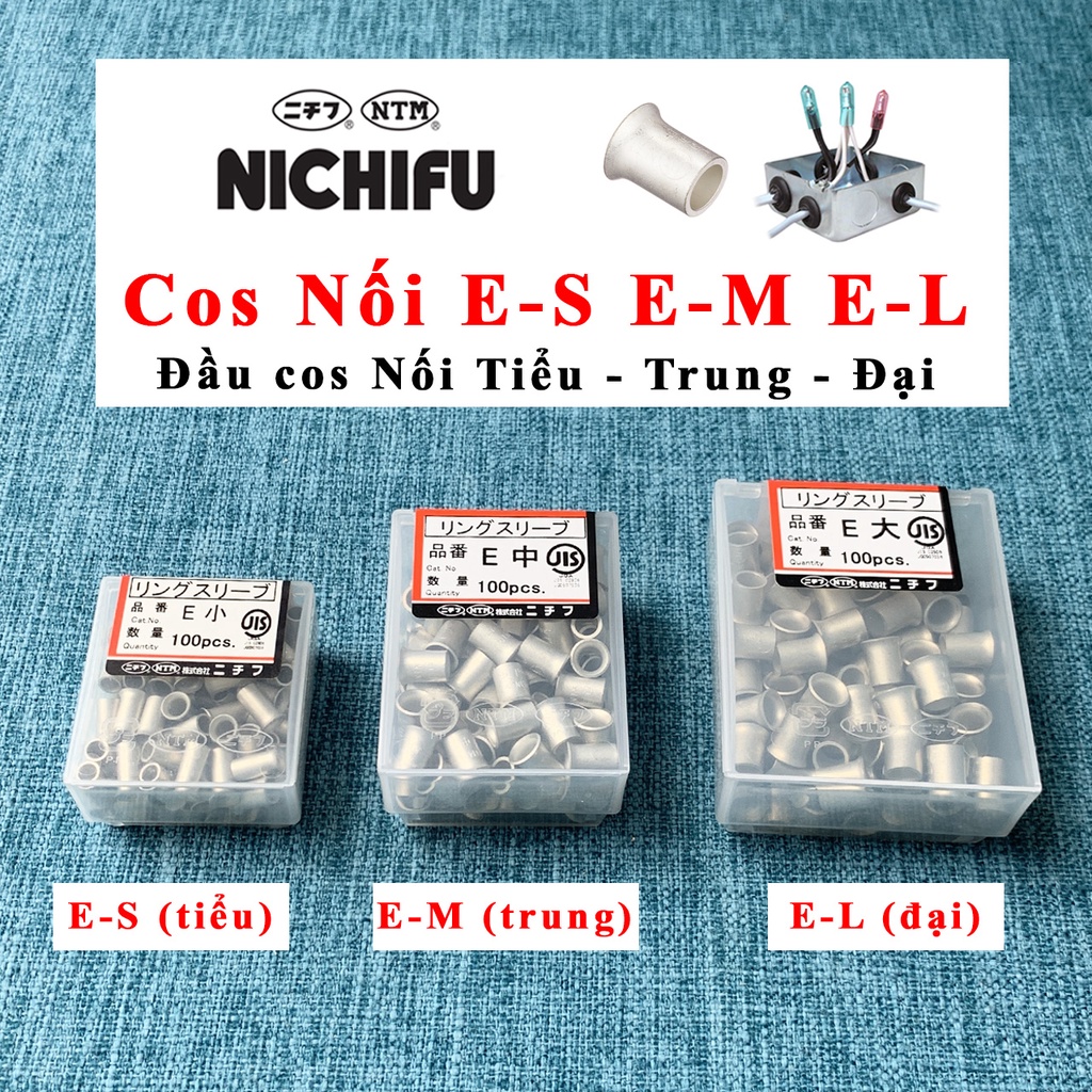 Nichifu copper connector for connecting electrical wires E-S Tieu, E-M Trung, E-L Dai - Japanese ...