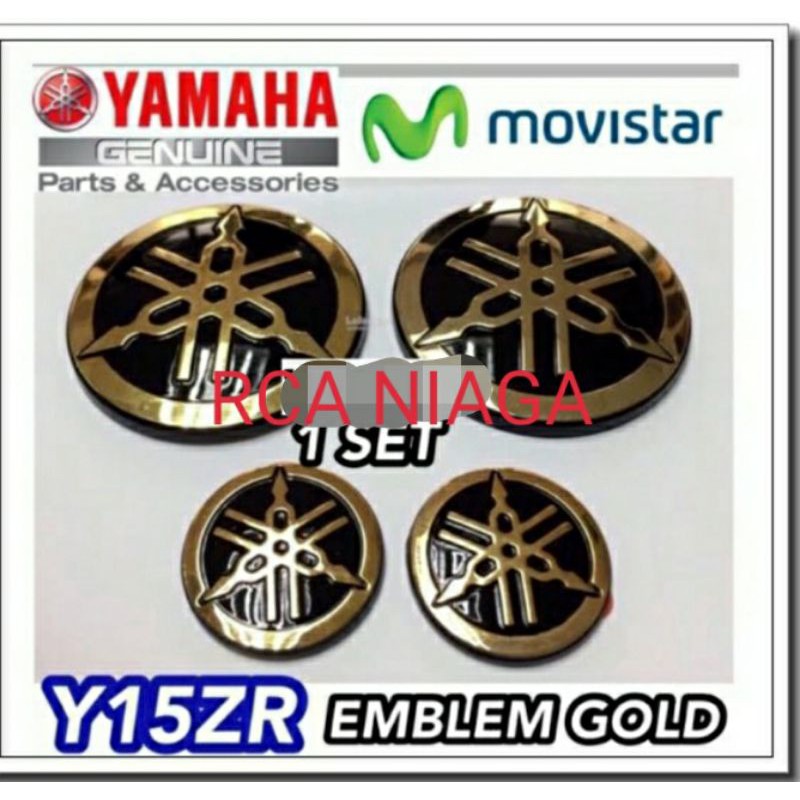YAMAHA LOGO EMBLEM GOLD/SILVER Y15ZR/LC135 | Shopee Malaysia