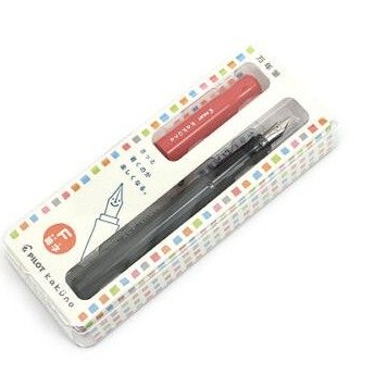 Pilot KAKUNO Fountain Pen (Fine Nib) - Red Cap Gray body (FKA-15R-RF) | Shopee Malaysia