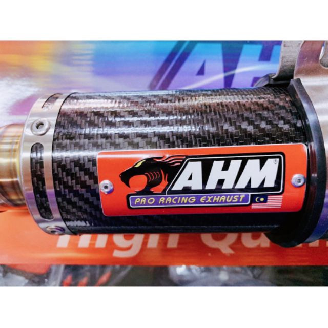 💯 Original AHM UNIVERSAL MUFFLER BOX CARBON [D-1004] 51mm | Shopee Malaysia