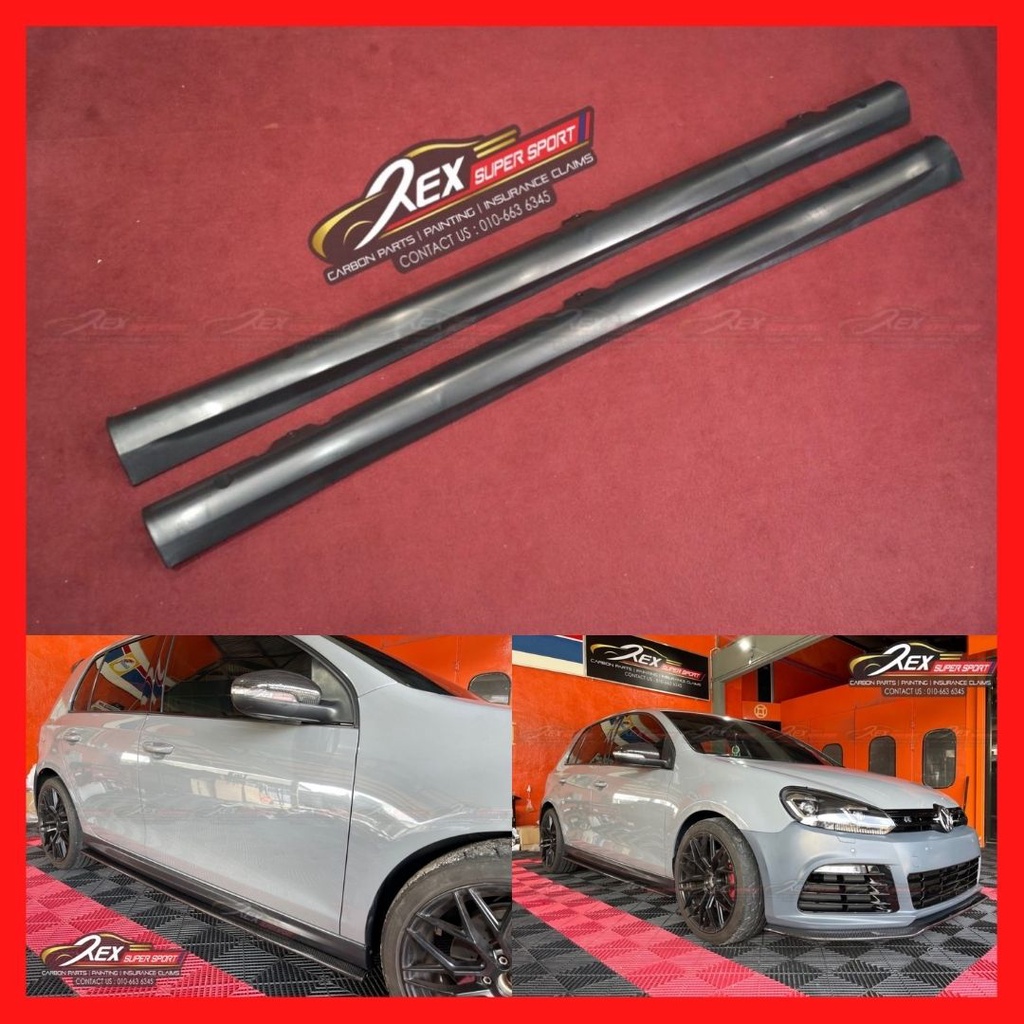 VW Volkswagen Golf Mk6 R Side Skirt OEM PP Material GTI R TSI Tepi ...