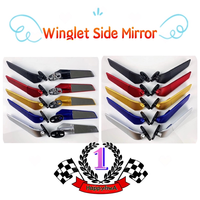 🔥🔥SIDE MIRROR WINGLET UNIVERSAL PLASTIC SHORT | Shopee Malaysia
