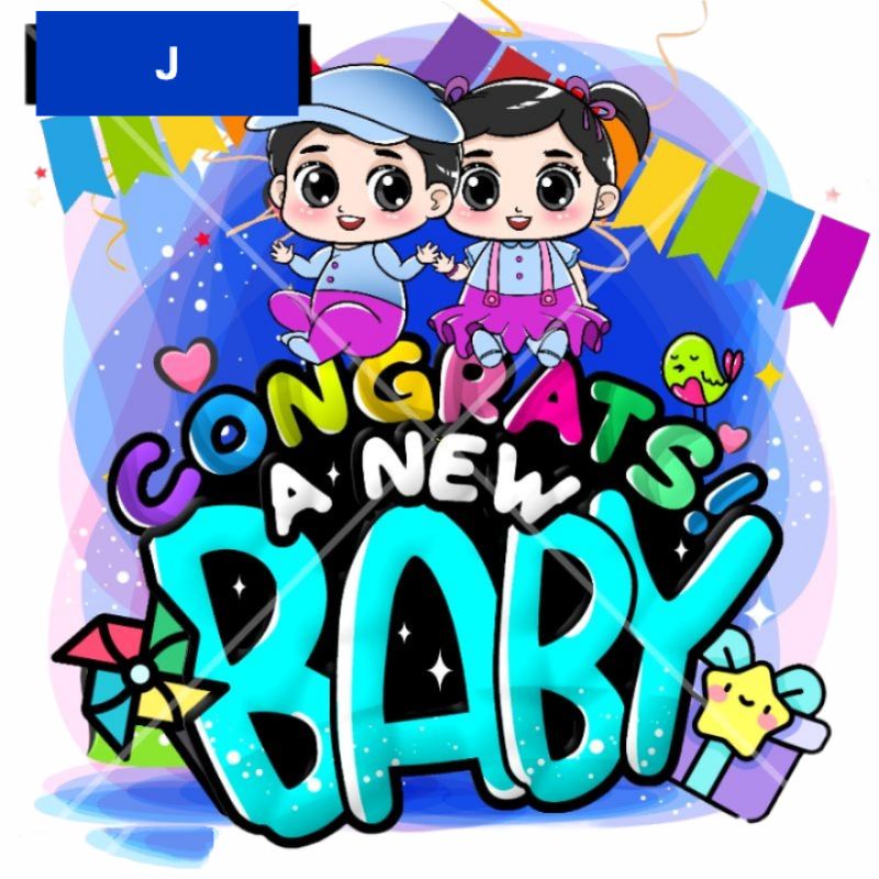 Happy birthday card Newborn card Kad hari lahir | Shopee Malaysia