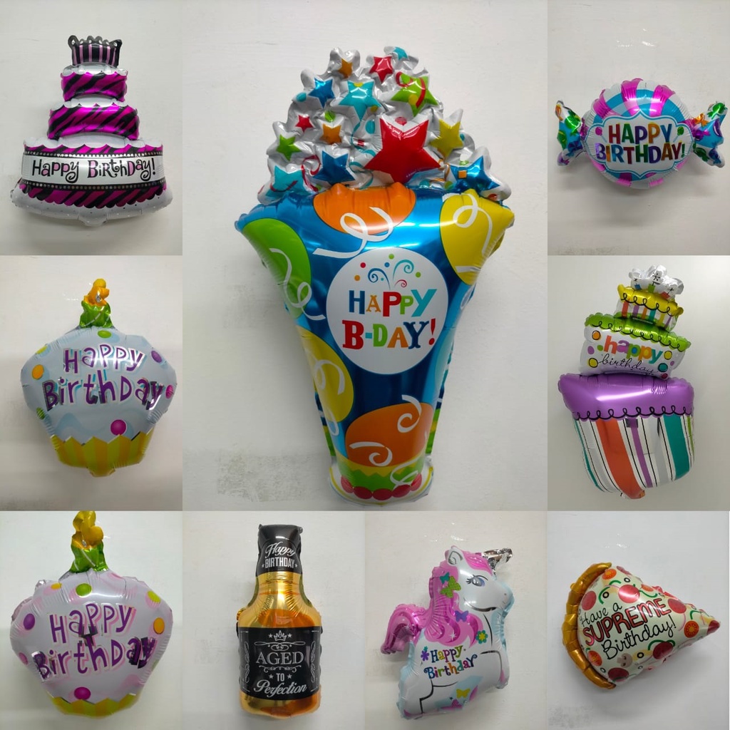 Foil Mini Balloon - Happy Birthday | Shopee Malaysia
