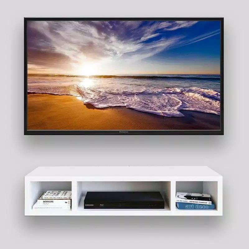 KAYU Modern minimalist tv table wall shelf 80cm long x 20cm wide x 15cm ...