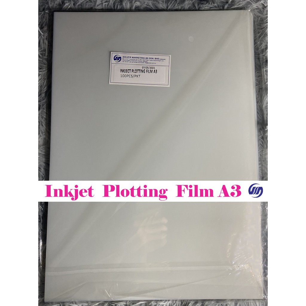Waterproof Inkjet Film A3(50pcs/bag) | Shopee Malaysia