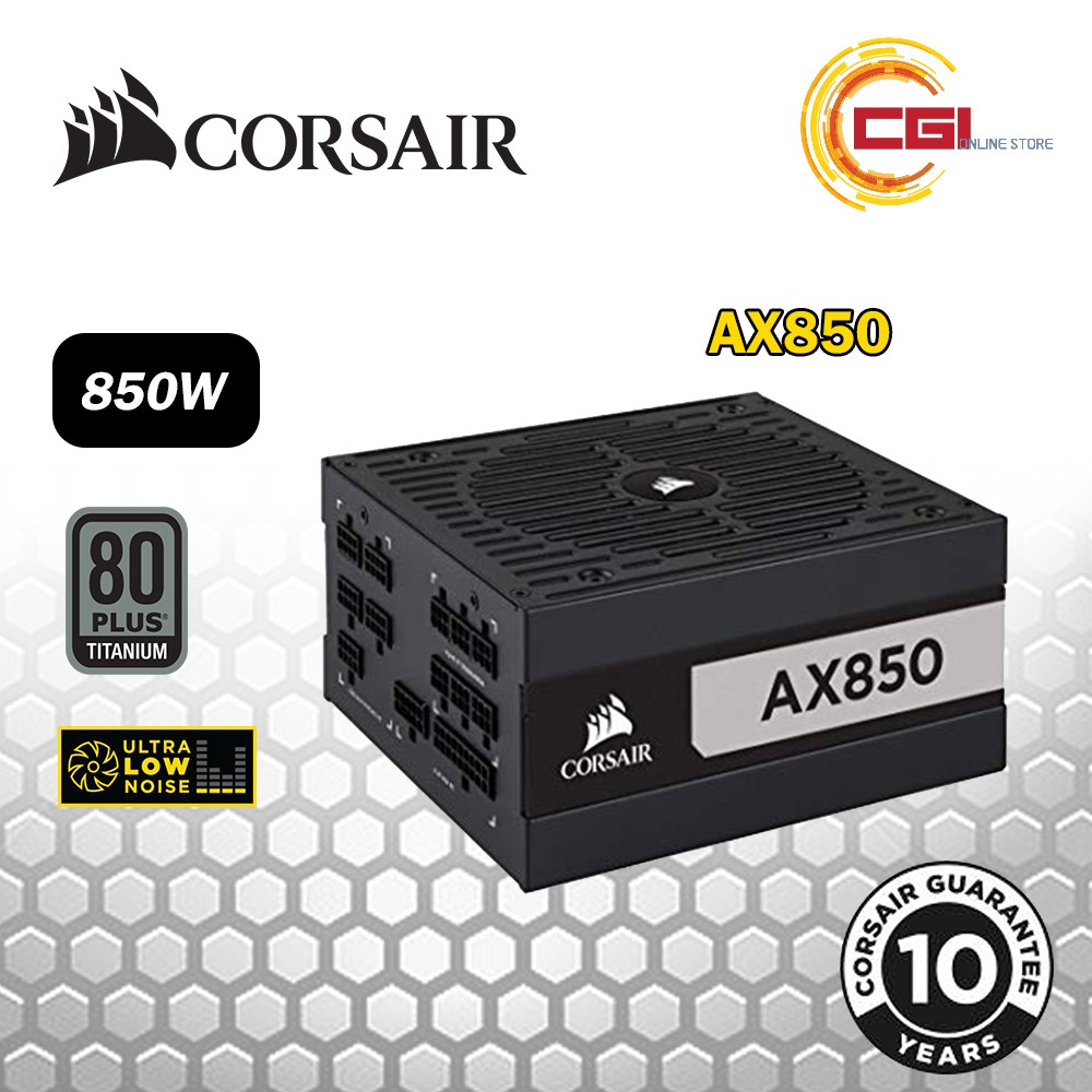 Corsair AX850 850W 80PLUS Titanium Certified Full Modular PSU (CP-9020151-UK) | Shopee Malaysia