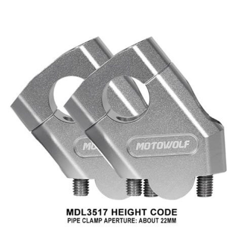 MOTOWOLF Handlebar Riser ADV150 ADV160 Peninggi Handle Bar 28mm 22mm ...