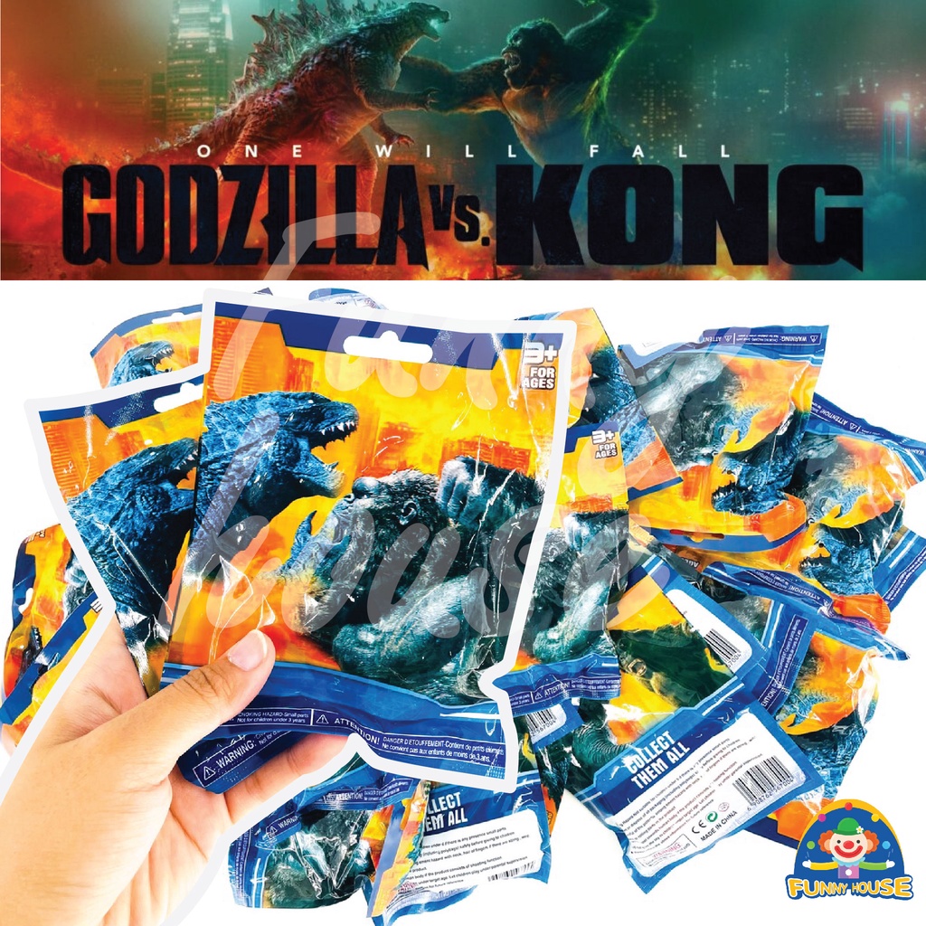 Godzilla VS mini figure model Kong + card in the bag is random ...