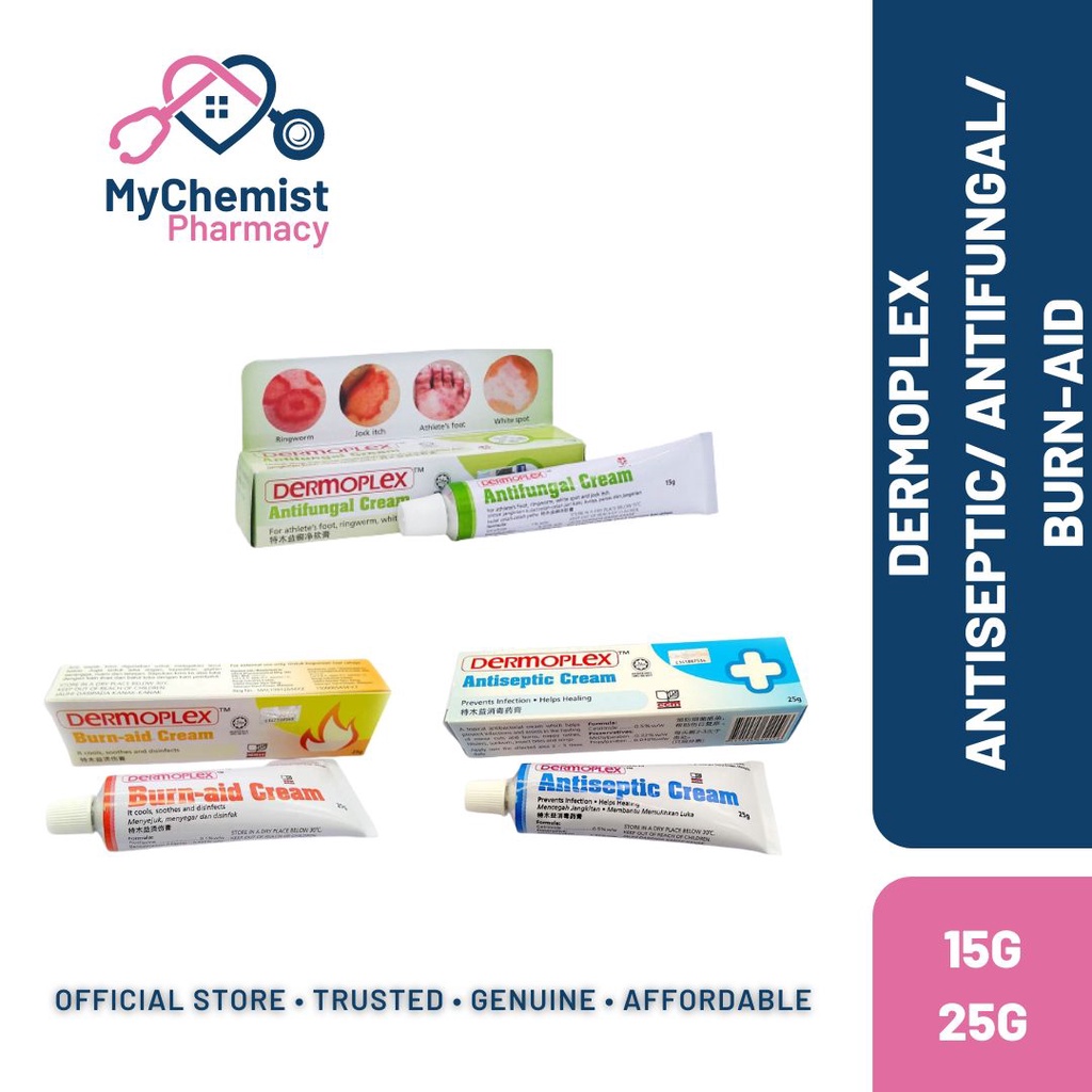 Dermoplex Cream (Anti-Septic / Anti-Fungal / Burn-Aid) | Shopee Malaysia
