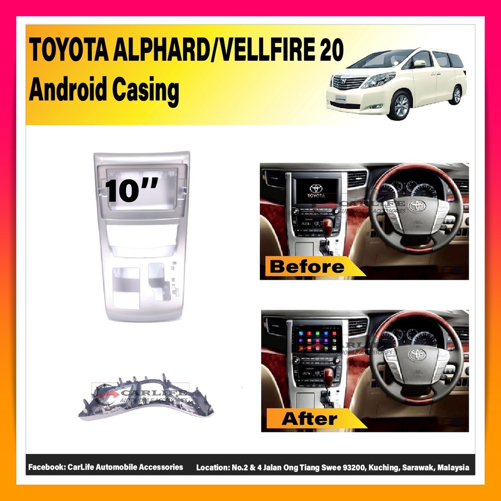 Grade AAA Toyota Alphard/Vellfire 20 10" Android Player Casing | Shopee ...