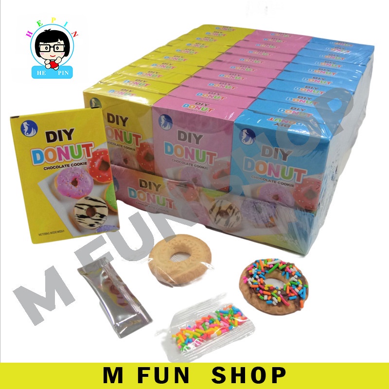 *Ready Stock* 30pcs DIY Donut Chocolate Cookies Jenama Kuda Laut (±11g ...
