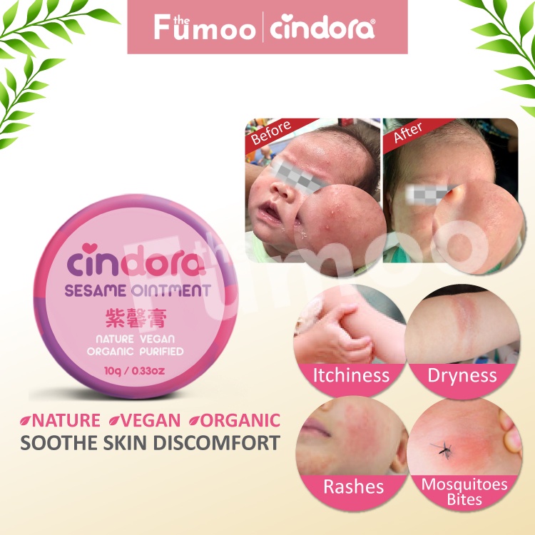 Cindora Sesame Ointment 紫馨膏 止痒 滋润 Soothe Itchiness | Suitable for Eczema, G6PD, Newborns ...